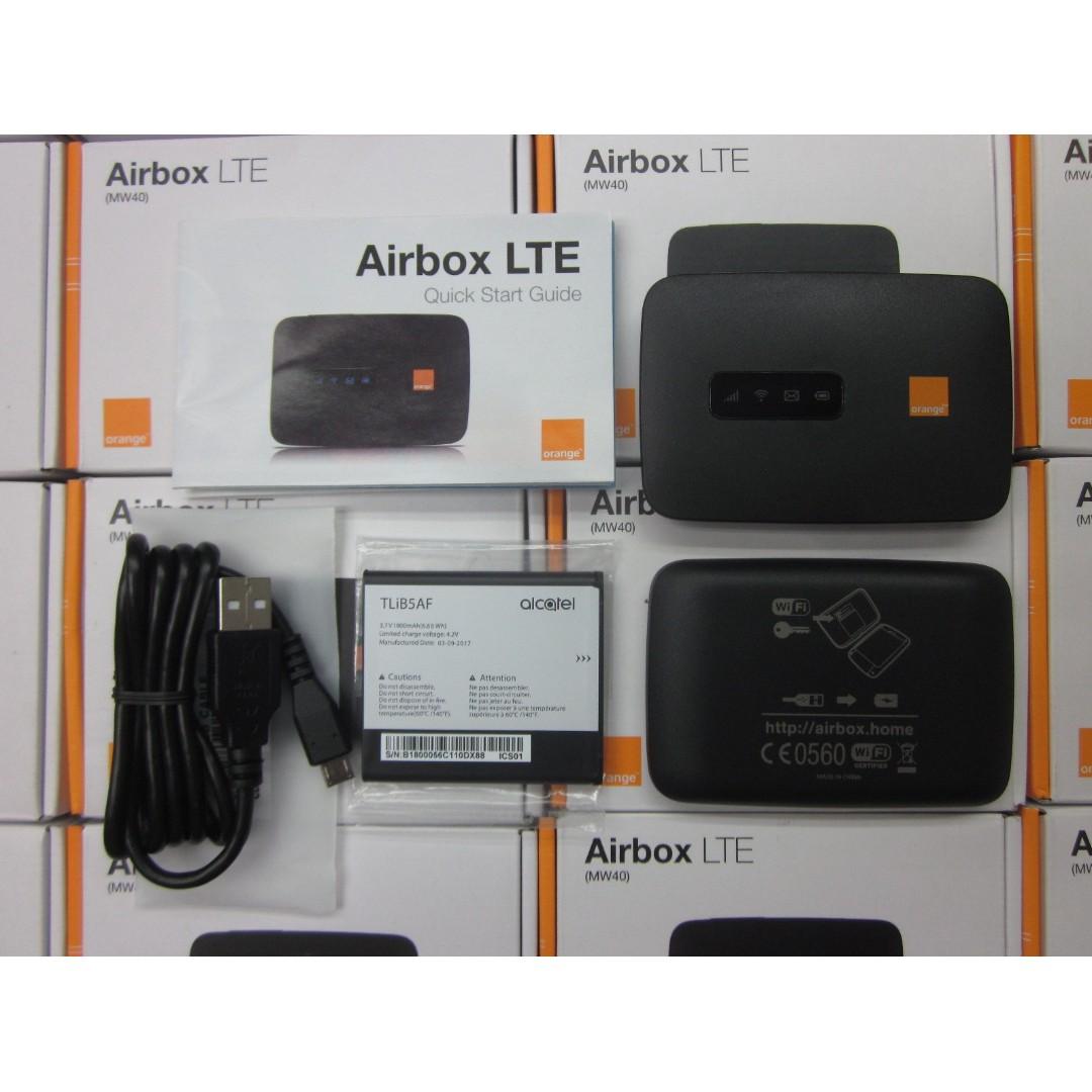 Orange Alcatel MW40V 4G LTE 150Mbps MiFi Modem Router COD/WALK IN ...