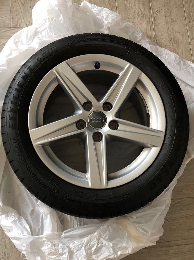 Original Audi Tyres & Rims (Used 13,000KM), Car Accessories, Tyres ...