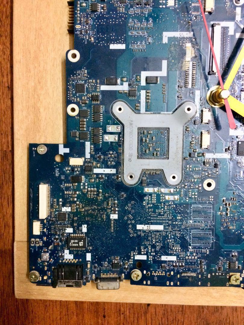 Pc Motherboard Wall Clock with wooden Frame 27x24 cms, Furniture & Home Living, Home Decor ...