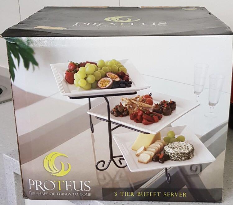 Proteus 3 Tier Buffet Server, Furniture & Home Living, Kitchenware ...