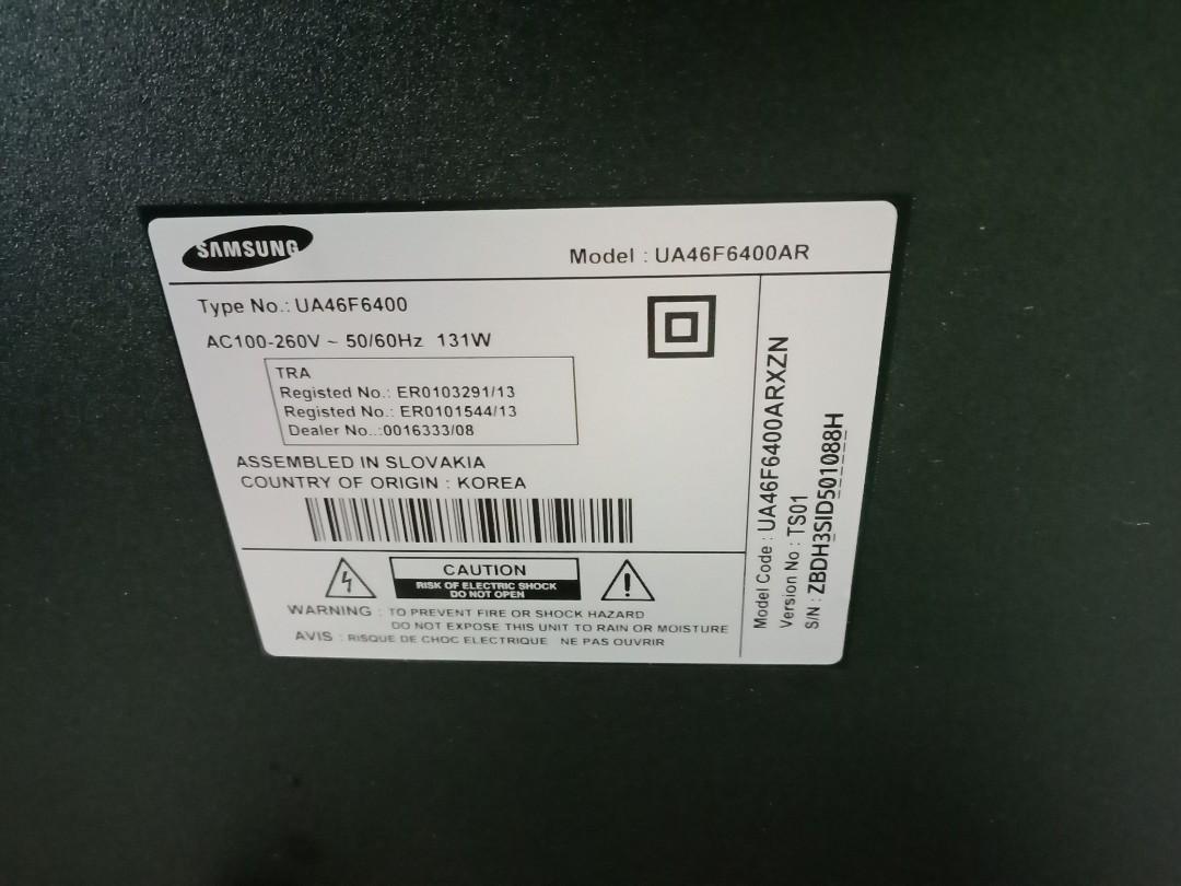 Samsung 46 inch Slim Smart Led Tv, TV & Home Appliances, TV ...