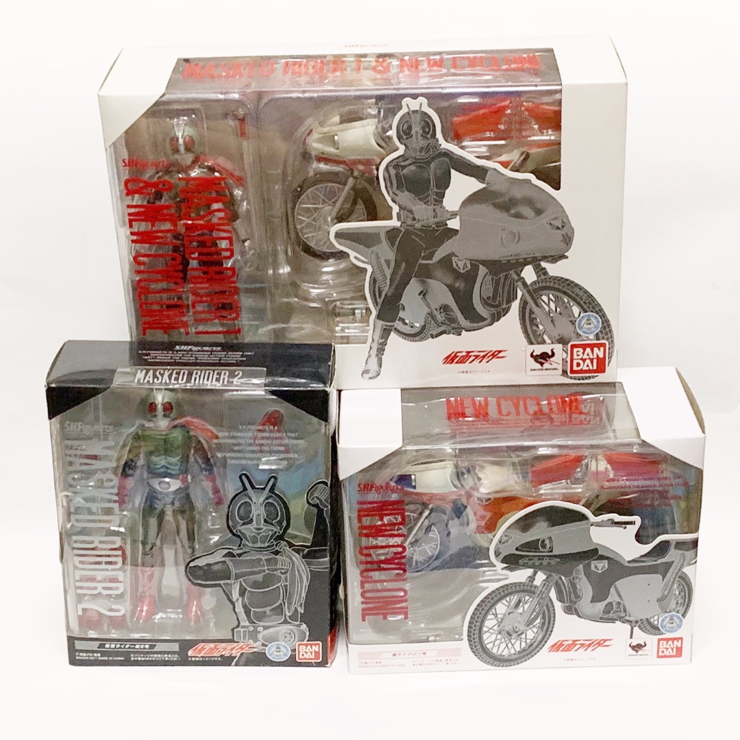 S.H.Figuarts SHF Masked Rider 1 Ichigo & 2 Nigo + New Cyclone Set [ New ...