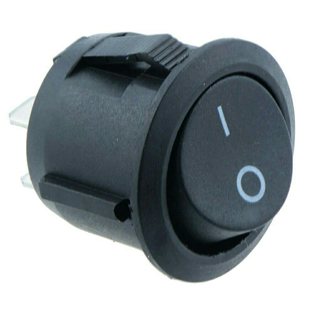 20MM ON-OFF Round Rocker Toggle Switch 6A/250VAC 10A 125VAC Plastic ...