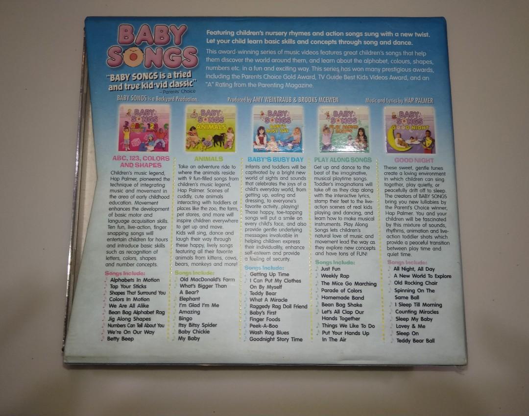Baby Songs VCD Set, Music & Media, CDs, DVDs & Other Media on Carousell