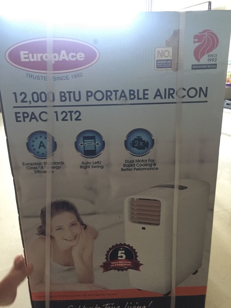Brand New!!EUROPACE 12,000 BTU PORTABLE AIRCON E, TV & Home Appliances ...