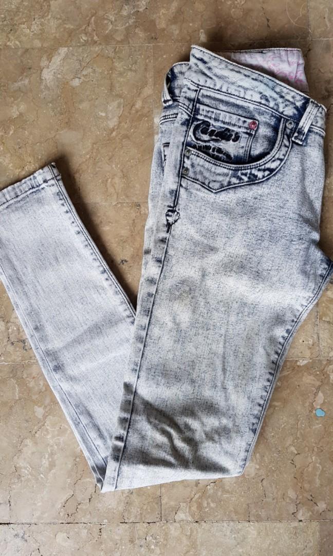 Candies Light Acid wash Jeans Denim Pants Original Skinny, Women's ...