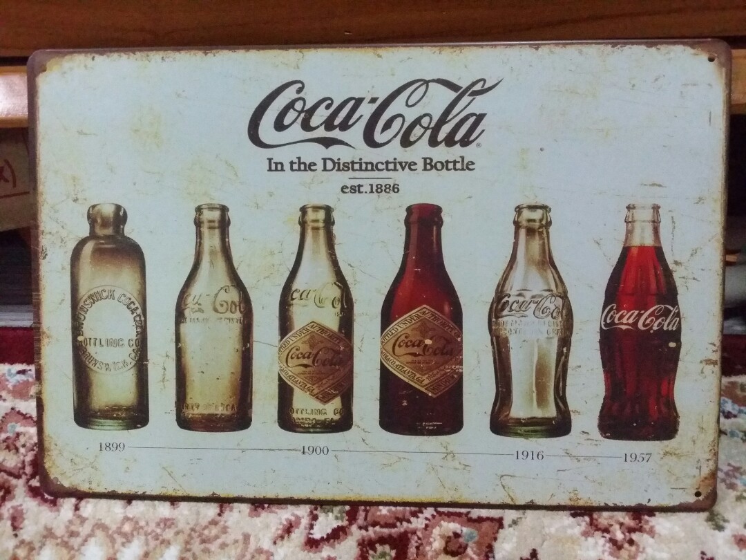 Coca Cola sign zink, Hobbies & Toys, Collectibles & Memorabilia ...