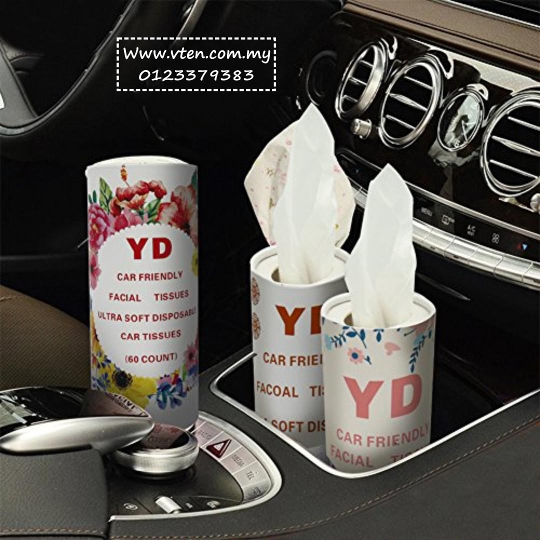 Custom made Round Cylinder Car Tissue Paper Tube Box Customize Logo Not ...