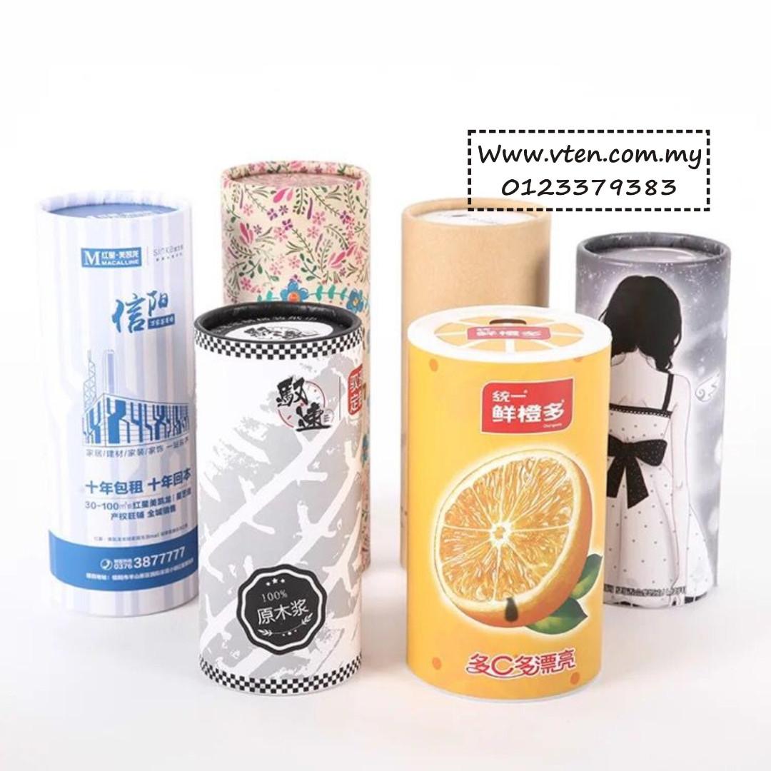 Custom made Round Cylinder Car Tissue Paper Tube Box Customize Logo Not ...