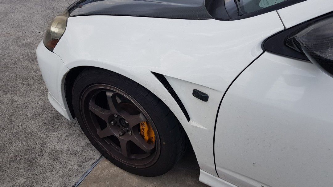 Dc5 Dc5r custom cut front fenders, Car Accessories, Accessories on ...