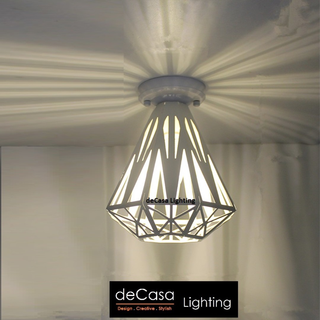 Diamond Loft Ceiling Light HD-SJ-7811-BK-Ceiling, Furniture & Home ...
