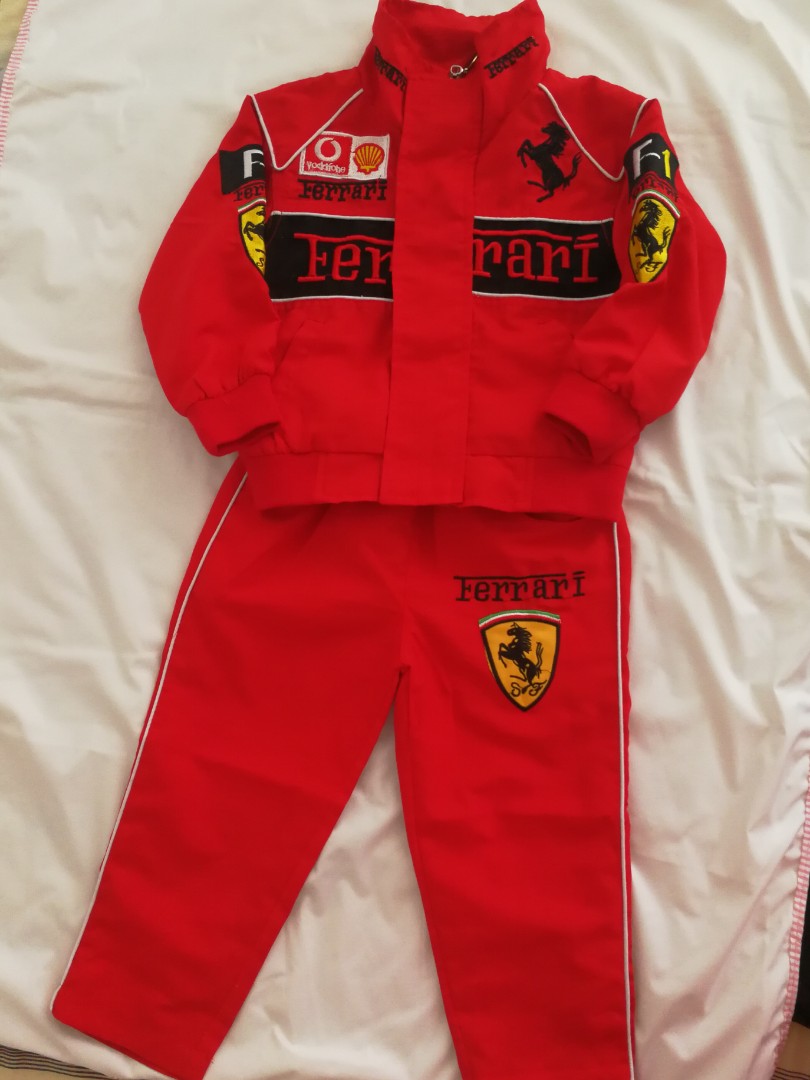 Ferrari F1 car racing costume, Babies & Kids, Babies & Kids Fashion on ...
