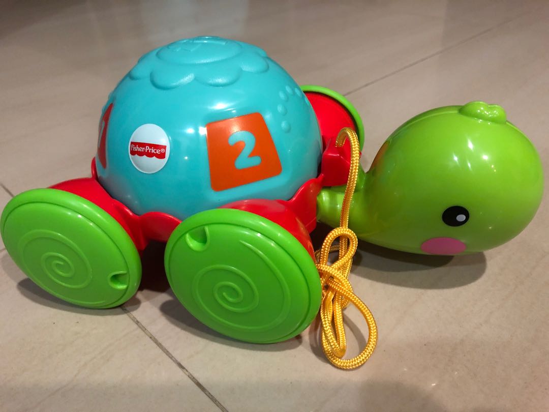 Fisherprice pull-along turtle, Babies & Kids, Infant Playtime on Carousell