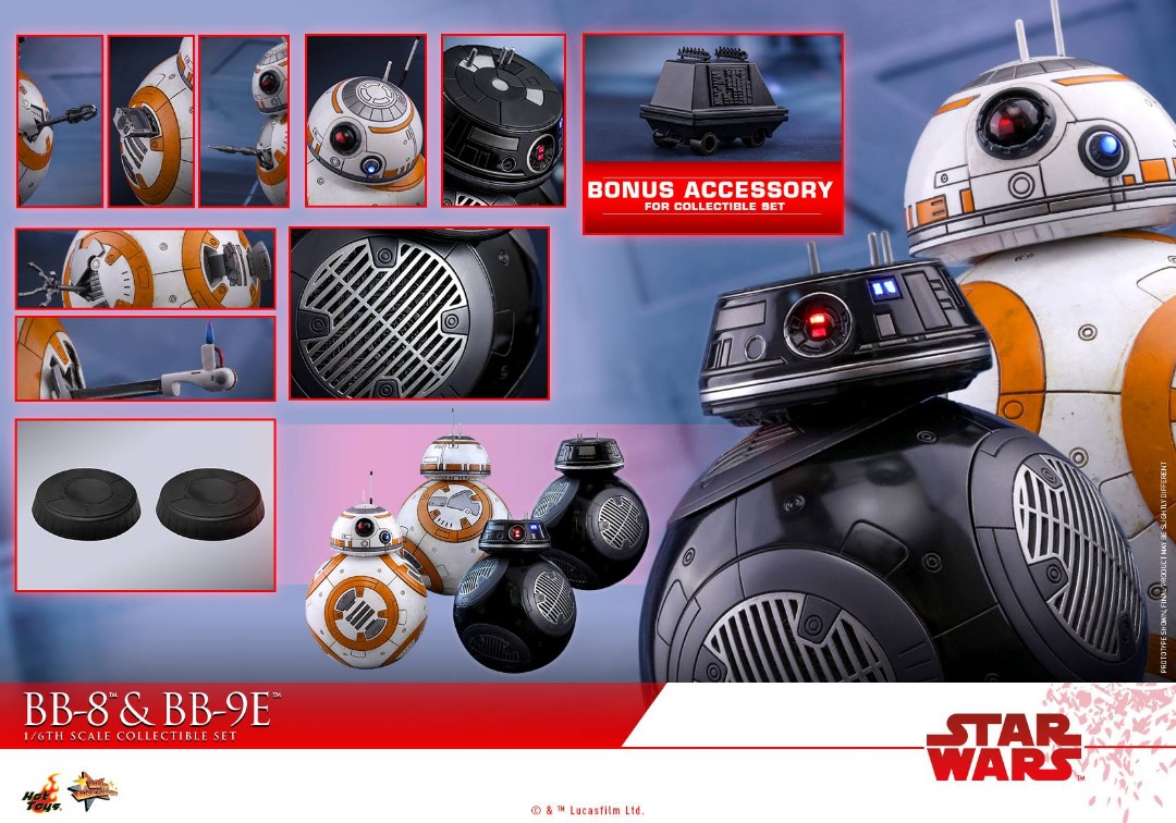 Hottoys Star Wars BB8 & BB9, Hobbies & Toys, Toys & Games on Carousell