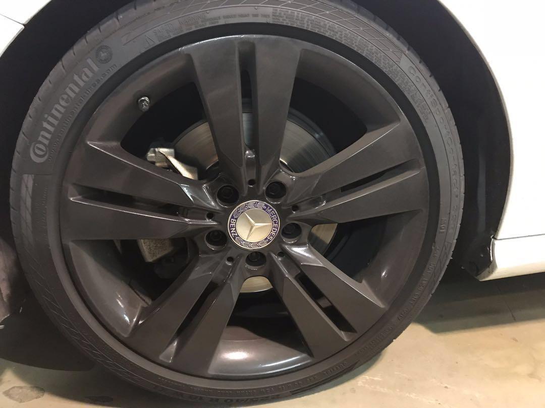 Original Mercedes 18” rims, Car Accessories, Tyres & Rims on Carousell