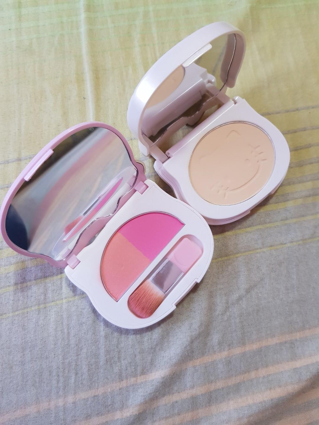 SET: Hello Kitty Flawless Powder and Blush, Beauty & Personal Care ...