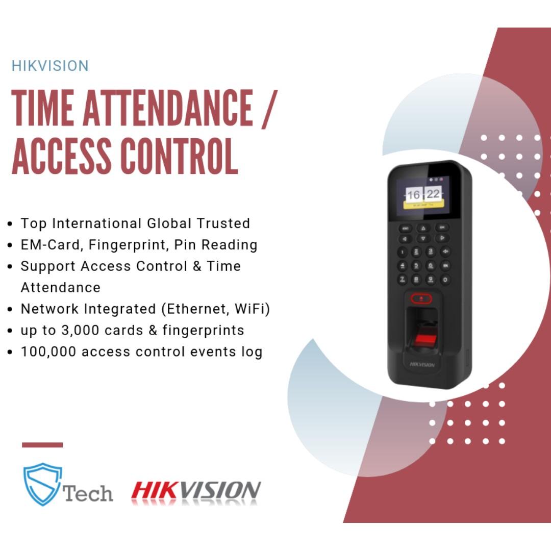 Time Attendance & Access Control Fingerprint System - Hikvision, TV ...
