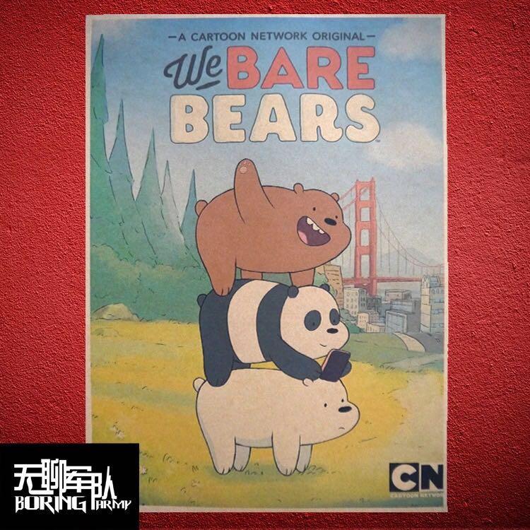 WE BARE BEARS POSTERS, Hobbies & Toys, Stationary & Craft, Art & Prints ...