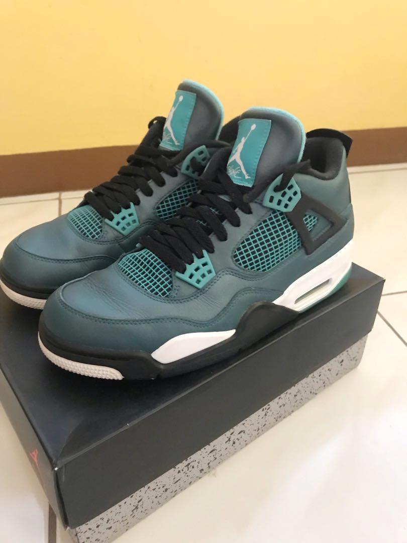 AIR JORDAN 4 RETRO 30TH - ANNIVERSARY TEAL, Men's Fashion, Footwear ...