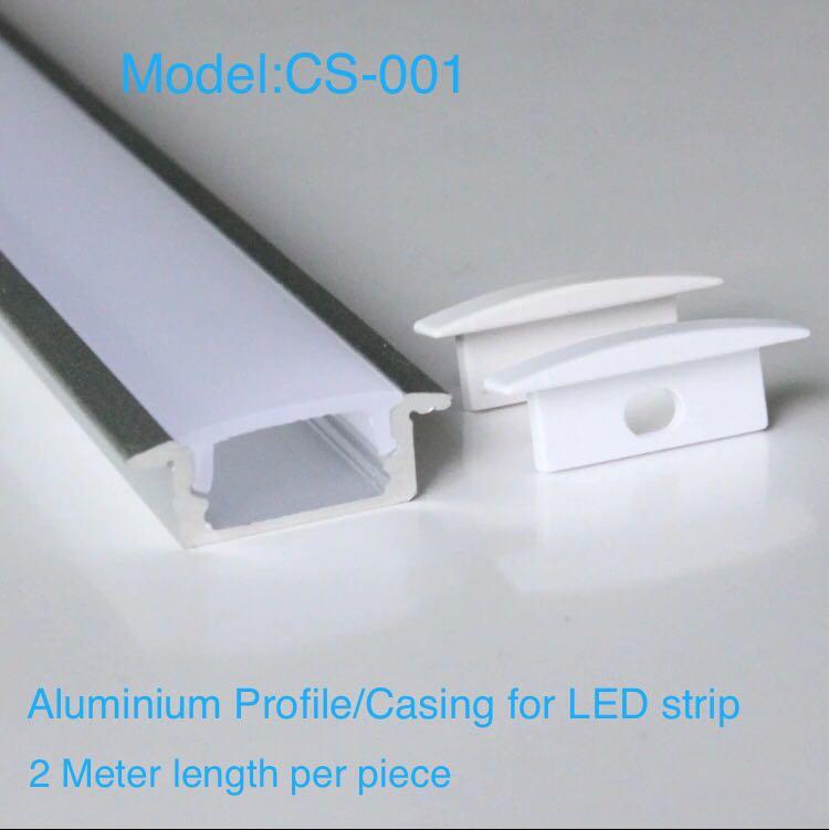 Aluminium Profile /Casing for LED Strip (2 meter per piece ), Furniture ...