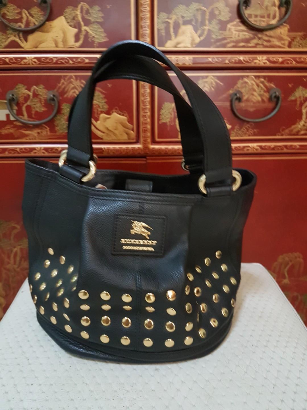 Burberry blue label leather tote, Luxury, Bags & Wallets on Carousell