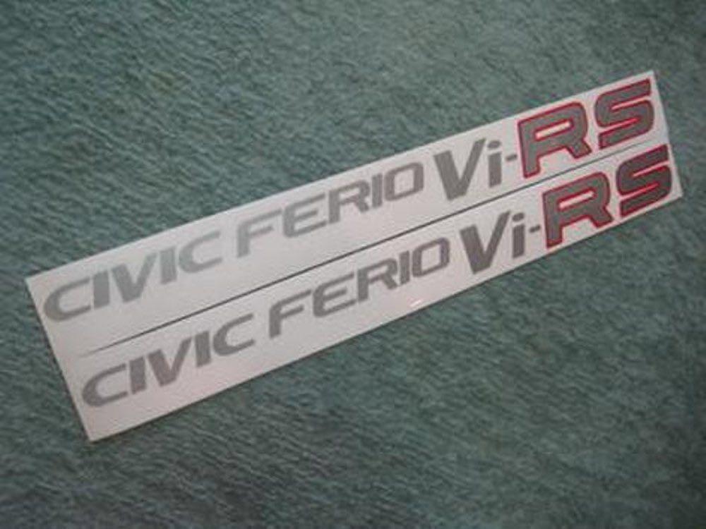 Civic Ferio Vi-RS Sticker/EK4 EG EJ ES Virs Sticker, Car Accessories ...