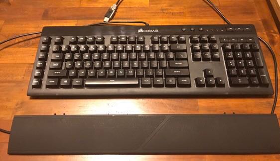 Corsair k55 RGB gaming keyboard + palm rest, Computers & Tech, Parts ...