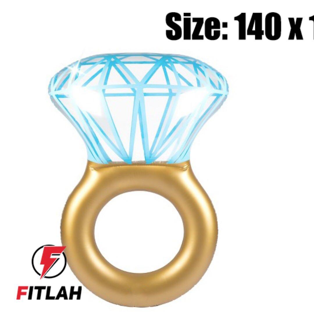 Diamond Ring Float Inflatable Giant Pool Floats Fun Swimming Parties ...