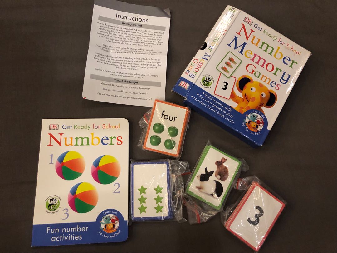 DK Get Ready For School - Numbers Memory Game - Buat Belajar Berhitung ...