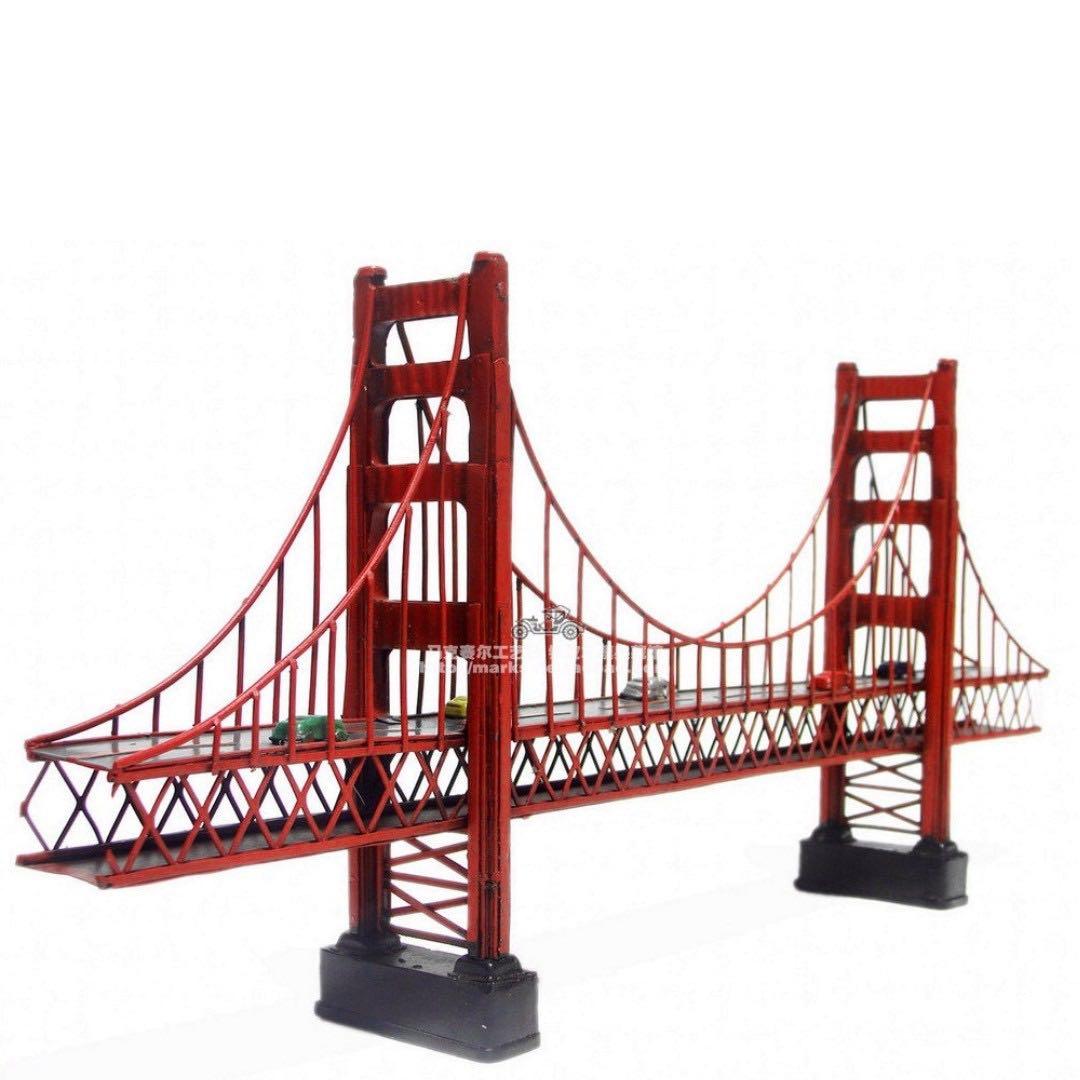 Golden Gate Bridge Aluminium Model Replica (40x6x18cm), Furniture, Home ...
