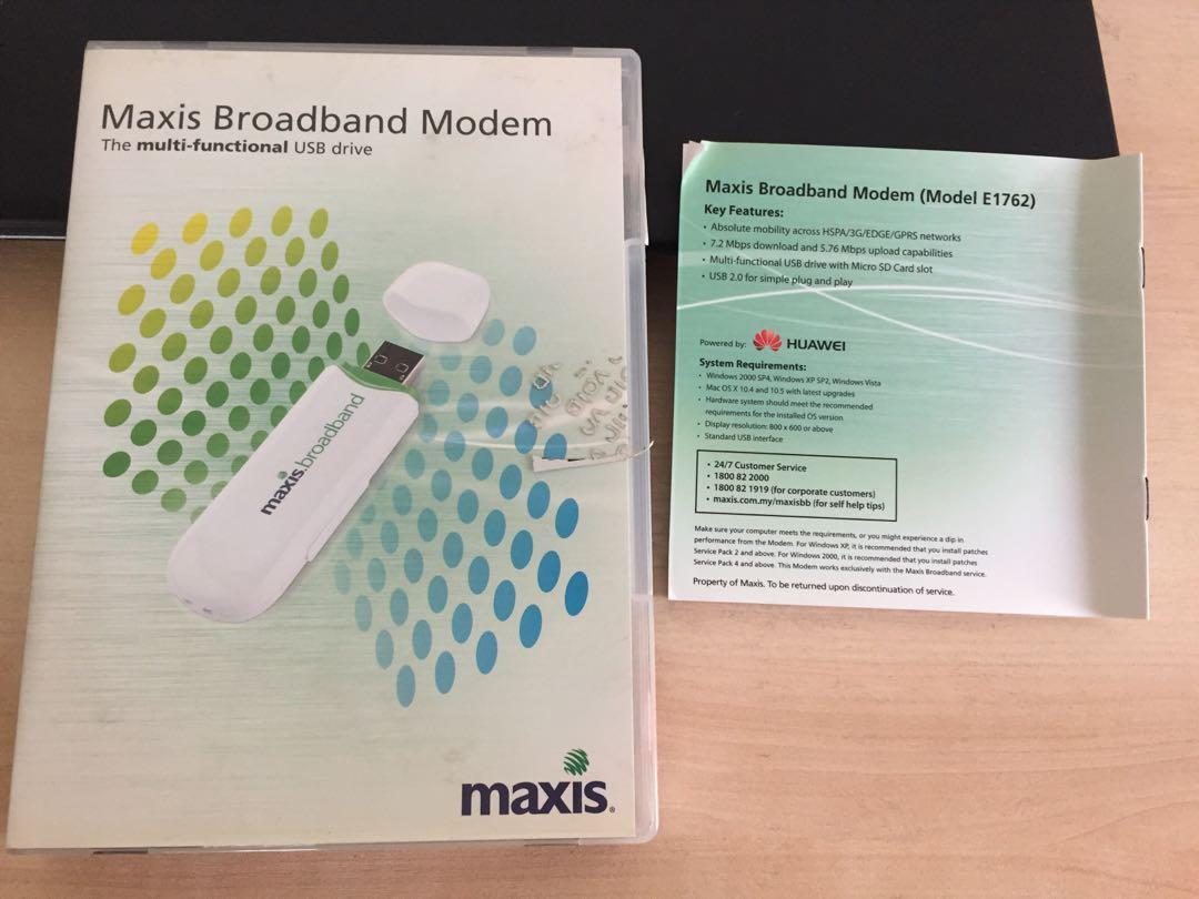 Maxis broadband modem Huawei Model E1762, Computers & Tech, Parts ...