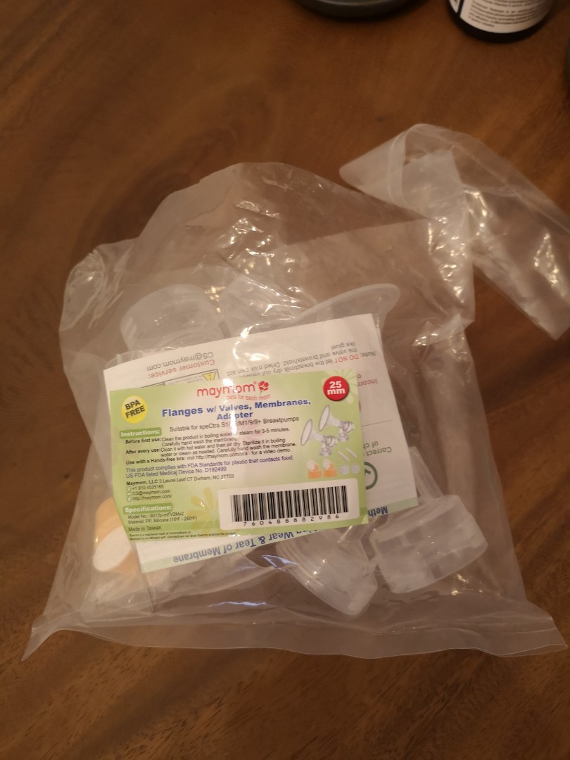Maymom Spectra Flanges w valve membrane adapter 25mm, Babies & Kids ...