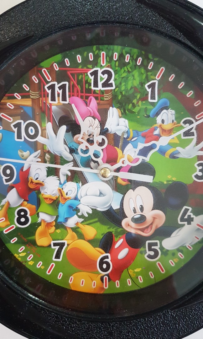 Cute Disney Mickey Mouse Wall Clock, Babies & Kids, Bathing & Changing ...