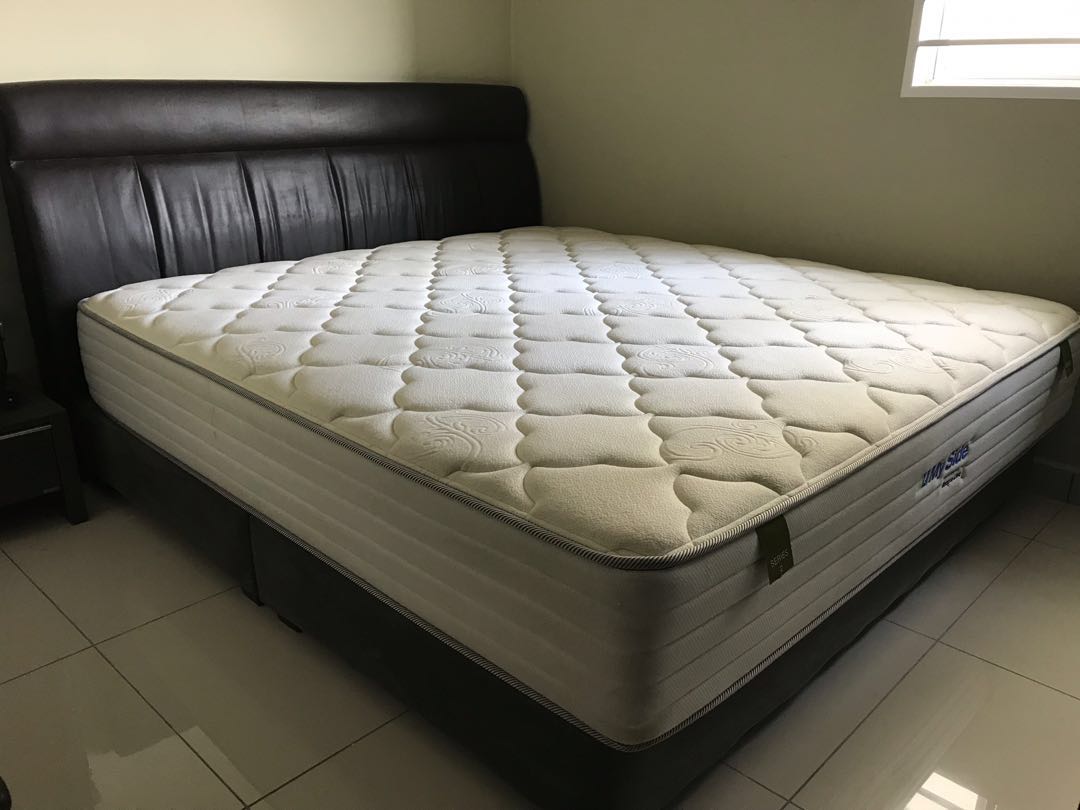 Myside King side bed with divan, Furniture & Home Living, Furniture, Bed Frames & Mattresses on ...