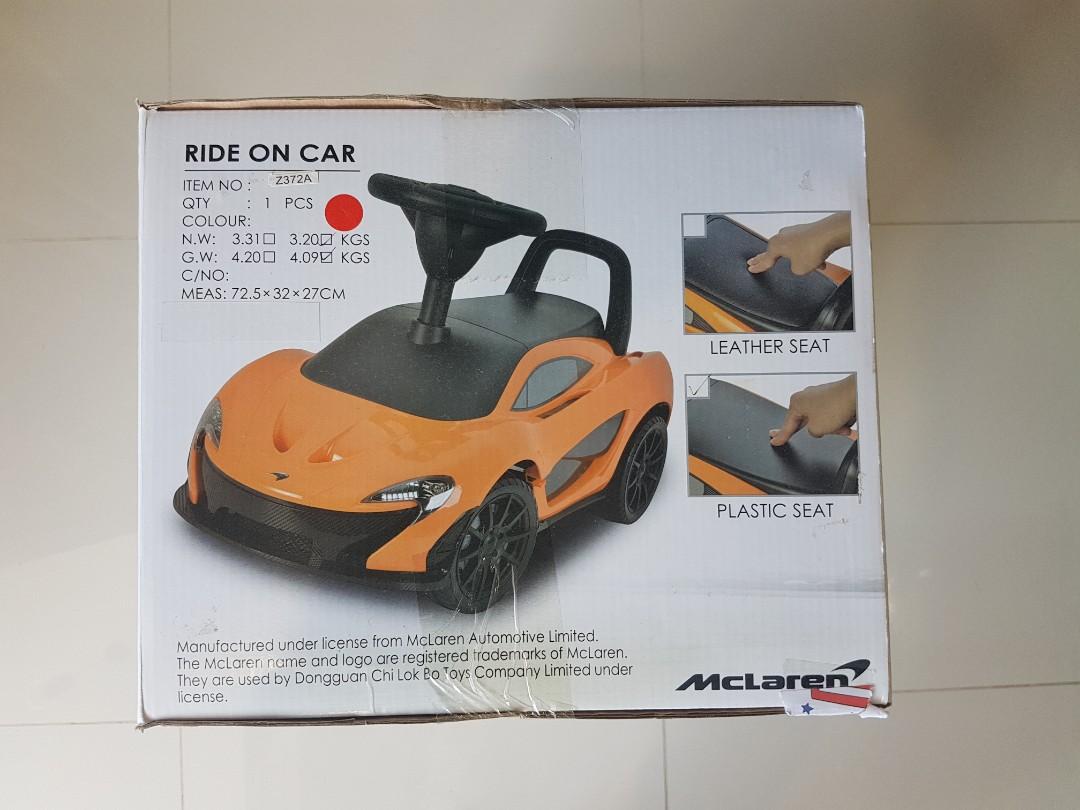 New, Toddler McLaren Ride-On Car (Red Colour), Babies & Kids, Infant ...