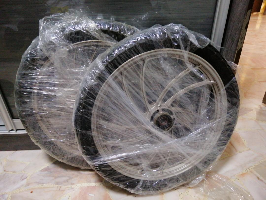 Ori Rxz sport rim front and back, Motorcycles, Motorcycle Accessories ...