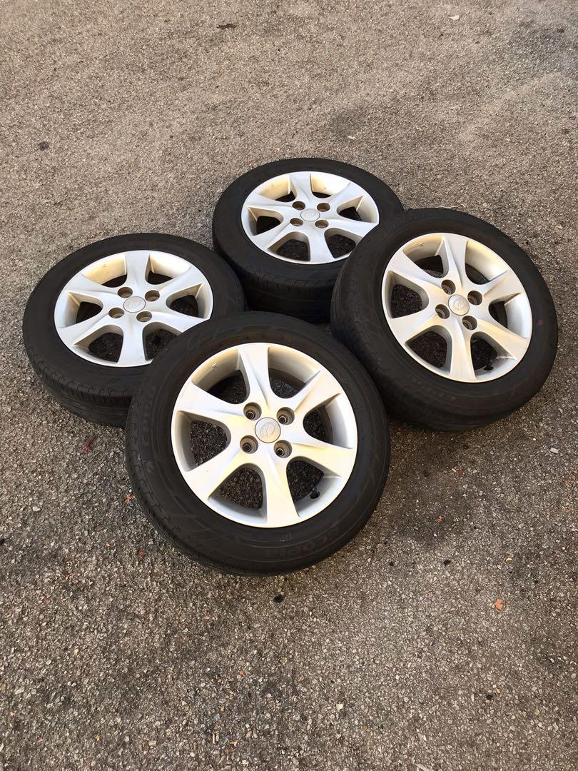 Original 14 inch sports rim myvi se viva tyre tyre 70%, Auto ...