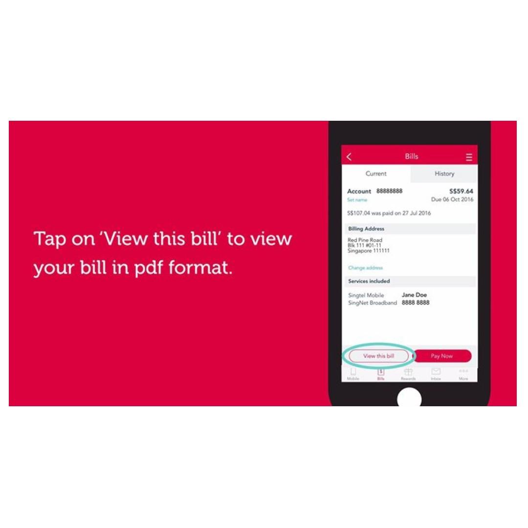 Pay 96 for you 100 Singtel Bill, Tickets & Vouchers, Vouchers on Carousell