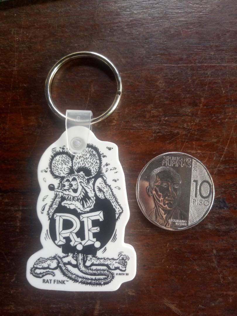 Rat Fink Soft Rubber Key Ring, Car Parts & Accessories on Carousell