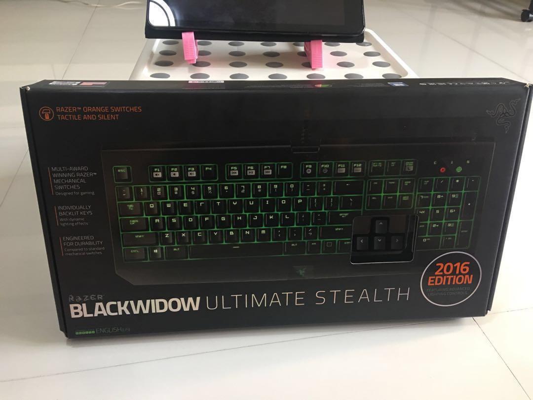 Razer BLACKWIDOW ULTIMATE STEALTH GAMING KEYBOARD (BNIB), Computers ...