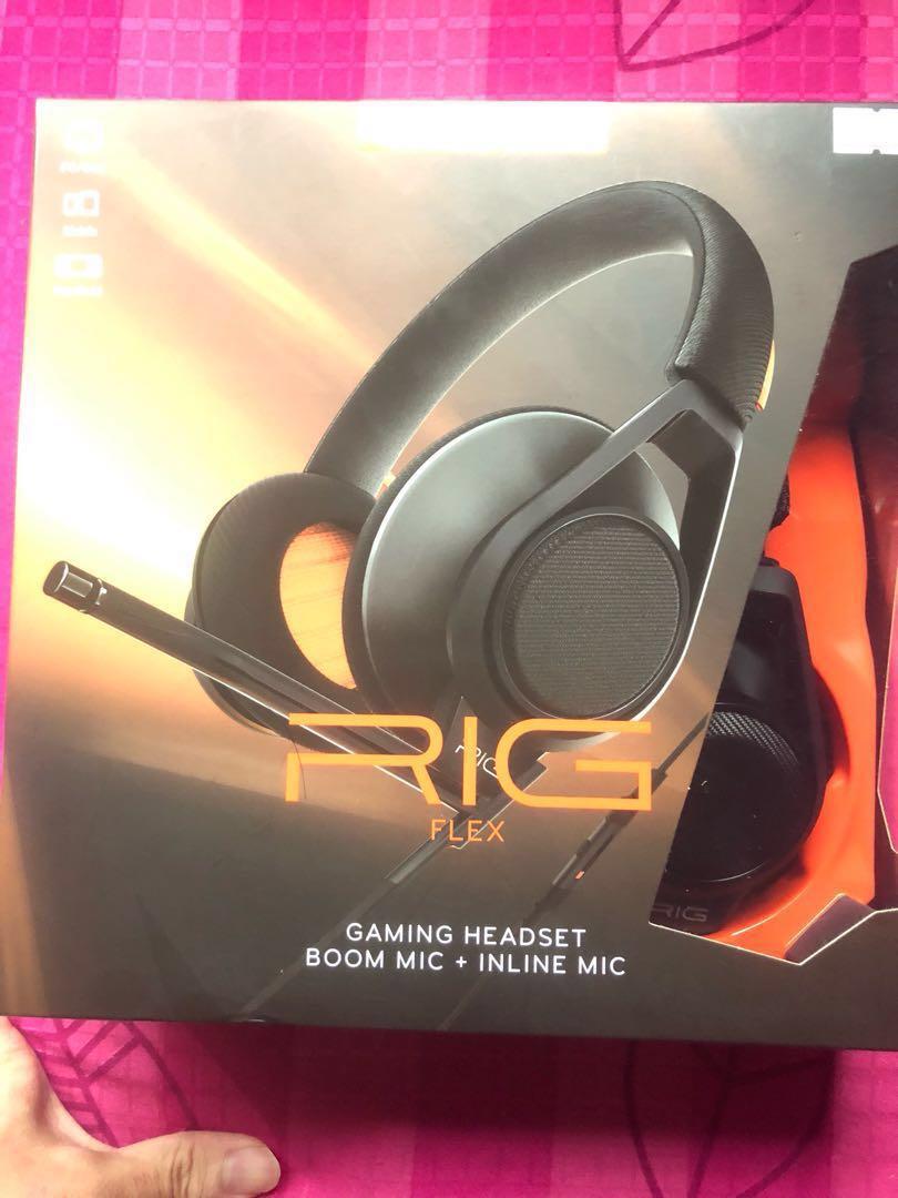 Rig flex gaming headset, Audio, Headphones & Headsets on Carousell