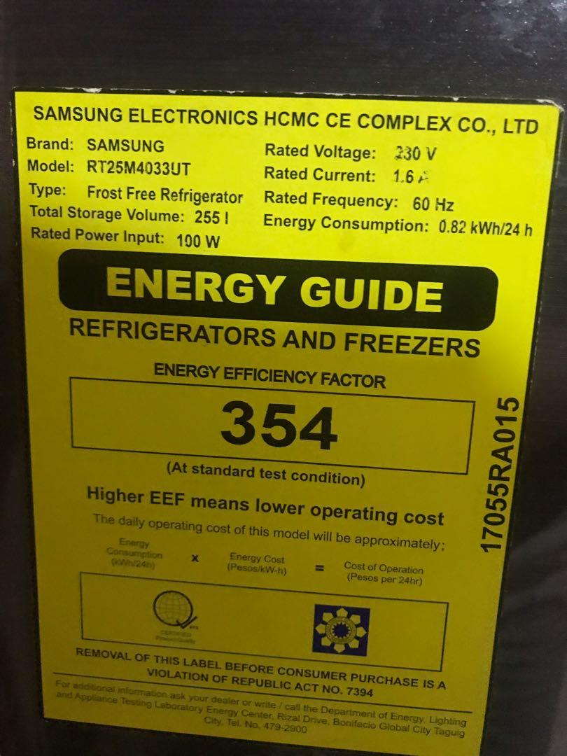 Samsung Refrigerator 9.1 ft., TV & Home Appliances, Kitchen Appliances ...