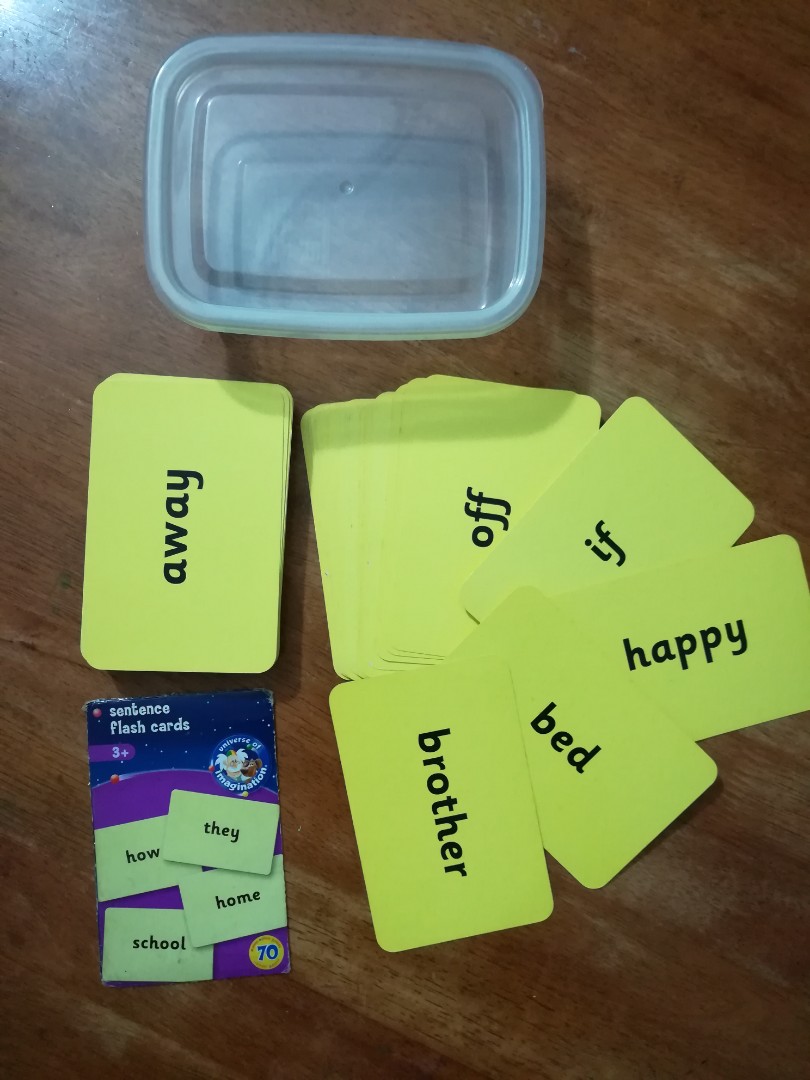 SENTENCE Flash Cards, Hobbies & Toys, Toys & Games on Carousell