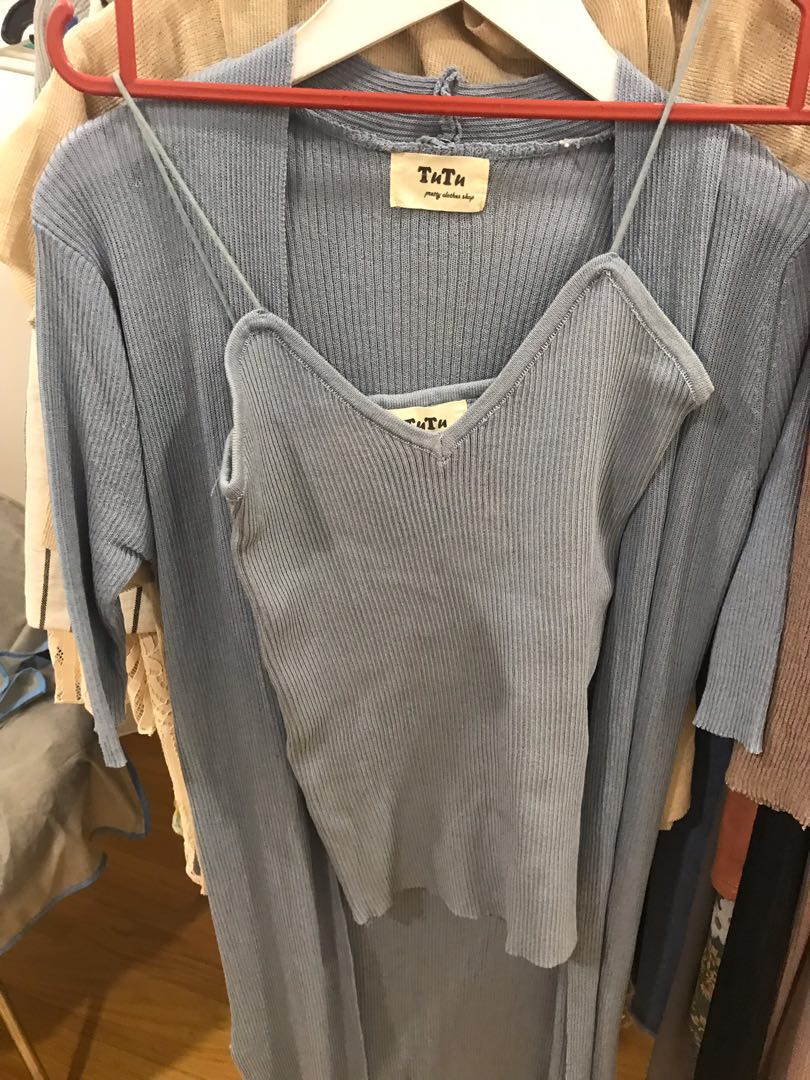 SET* Top and cardigans, Women's Fashion, Tops, Other Tops on Carousell