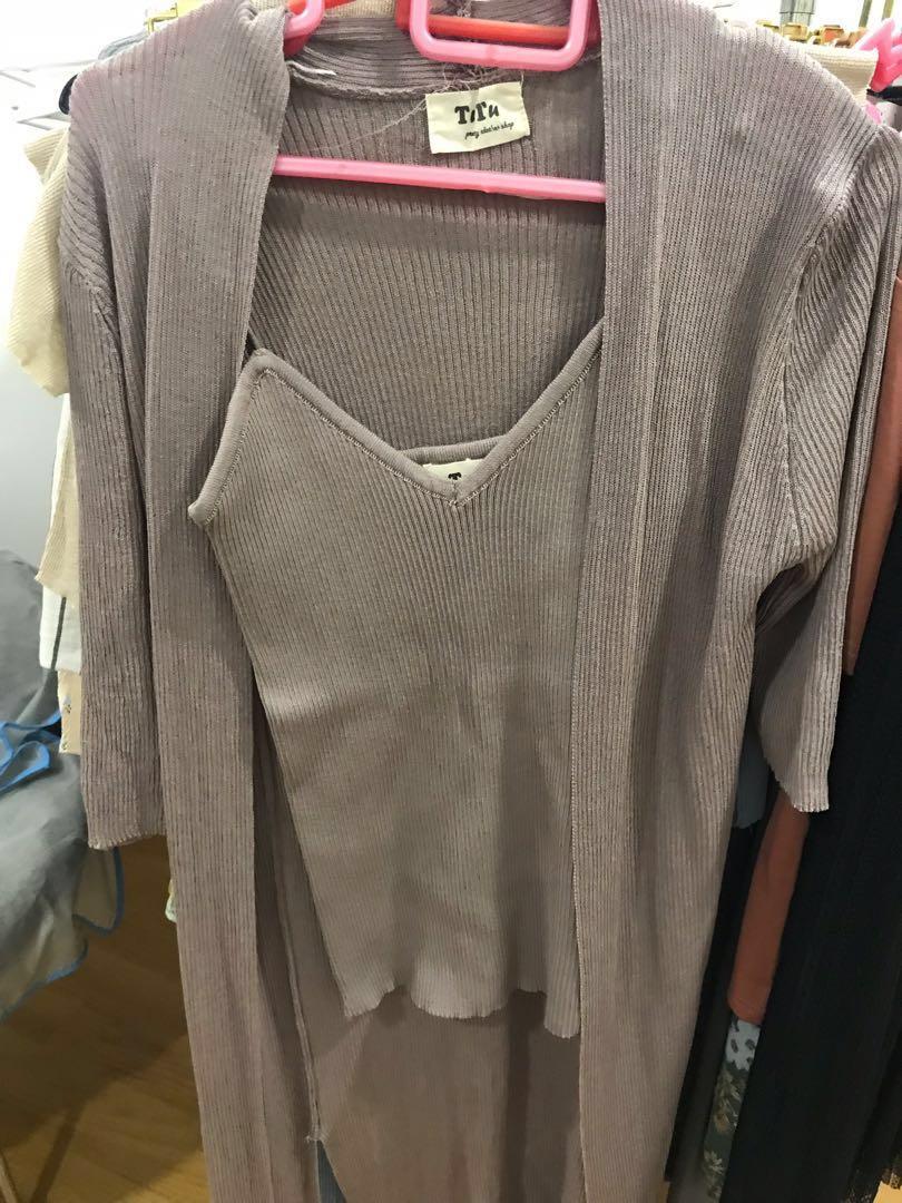 SET* Top and cardigans, Women's Fashion, Tops, Other Tops on Carousell