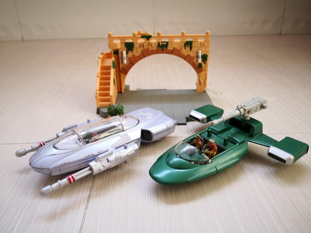 Star Wars micromachines Ep1 Flash speeder, Gian speeder & theed Palace set action fleet series ...