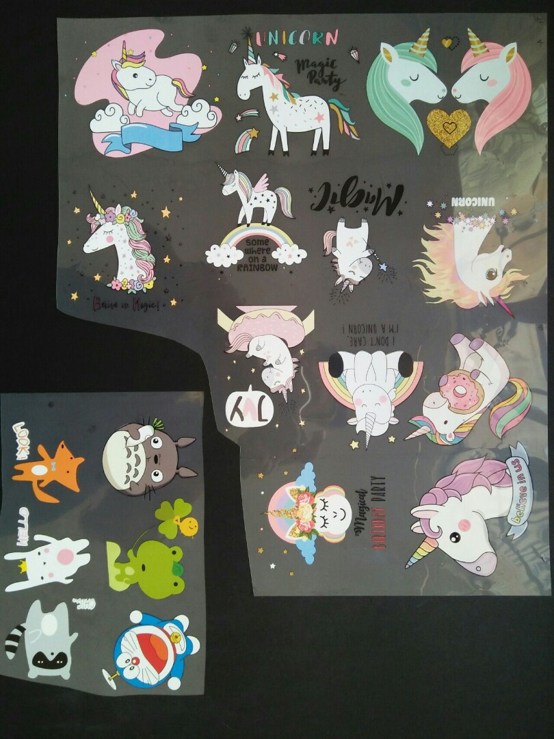 Sticker Transfer (Fabric) - Assorted Php15 each, Hobbies & Toys ...