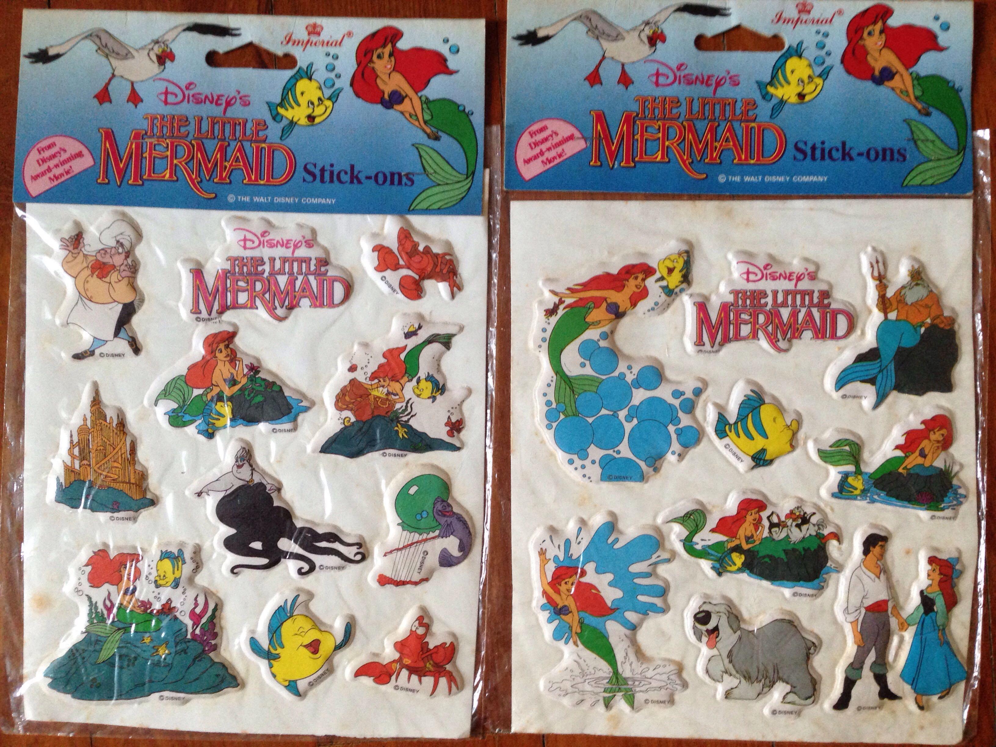 tazo simpsons space jam lenticular , little mermaid stickers , Hobbies ...