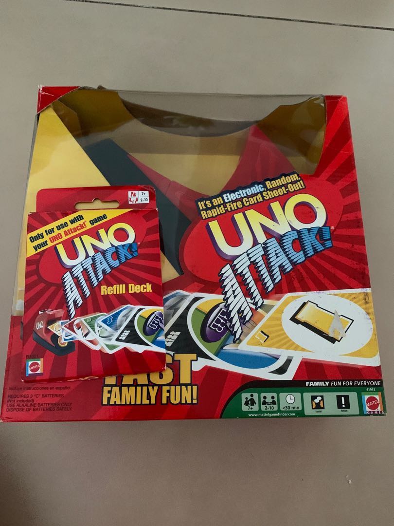 Uno Attack! Machine and refill deck, Hobbies & Toys, Toys & Games on ...