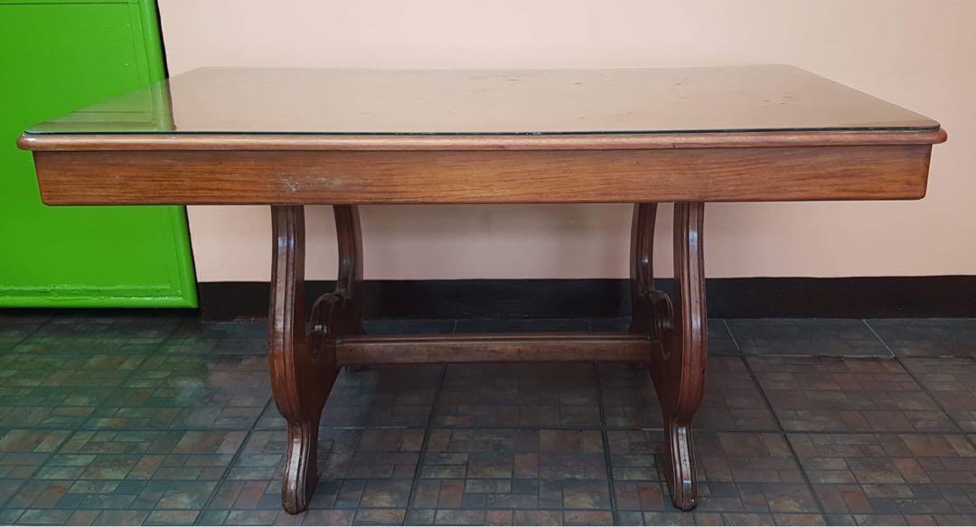 6-seater Solid Narra Table only, Furniture & Home Living, Furniture ...